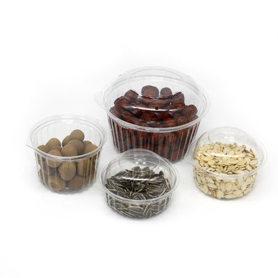 food grade material keep food fresh clear blister PET round food packaging container