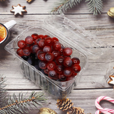 Vacuum Formed Blister clear PET fruit clamshell Packaging for grape