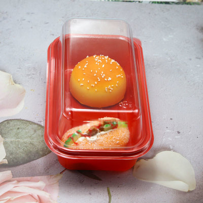 customized PET plastic cake container packaging