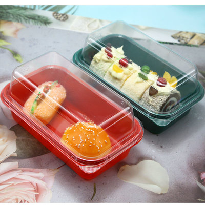 customized PET plastic blister cake food container
