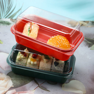 customized PET plastic blister cake food container