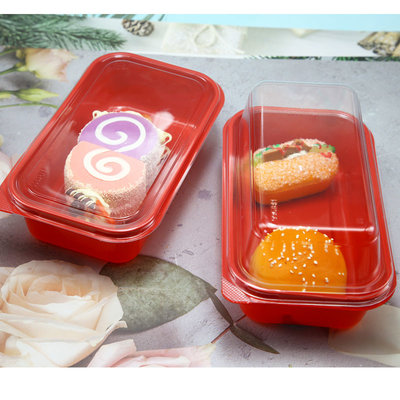customized PET plastic blister cake food container
