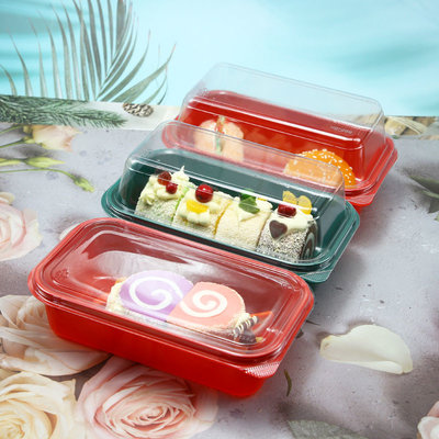 customized PET plastic blister cake food container