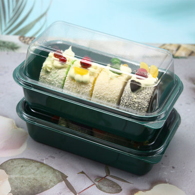Vacuum Formed Blister customized Disposable Plastic Food cake Container