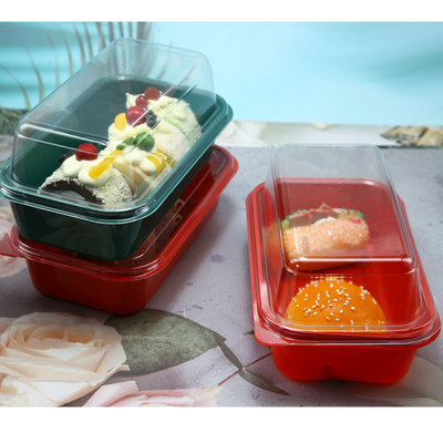 Vacuum Formed Blister customized Disposable Plastic Food cake Container