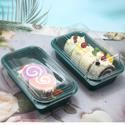 Vacuum Formed Blister customized Disposable Plastic Food cake Container