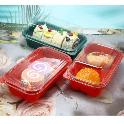 Vacuum Formed Blister customized Disposable Plastic Food cake Container