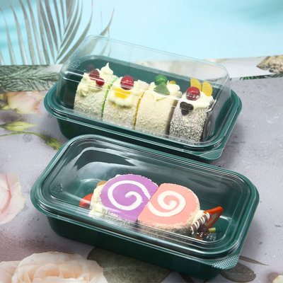 Vacuum Formed Blister customized Disposable Plastic Food cake Container