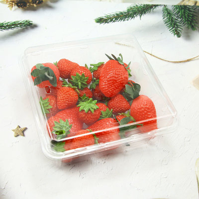 Clear plastic PET fruit packaging