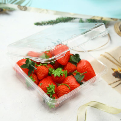 Clear plastic PET fruit packaging