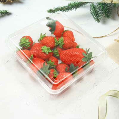 Clear plastic PET fruit packaging