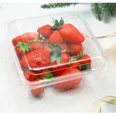 Clear plastic blister strawberry fruit clamshell packaging