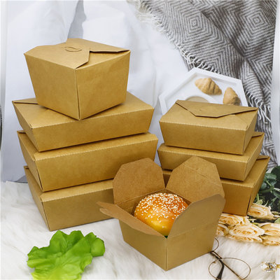 takeaway paper lunch box