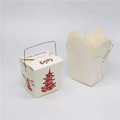 Bio-degradable Disposable Paper Noodle packaging box