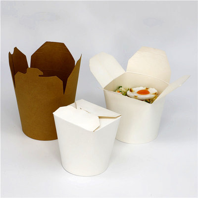 Bio-degradable Disposable Paper Noodle packaging box