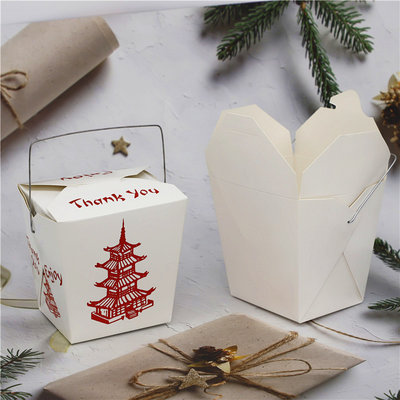 Bio-degradable Disposable Paper Noodle packaging box