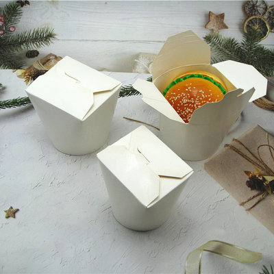 Biodegradable Paper Noodle packaging box 32OZ