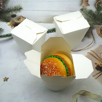 Biodegradable Paper Noodle packaging box 32OZ
