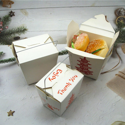 Biodegradable kraft Paper Noodle packaging container 32OZ