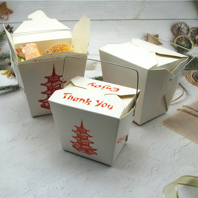Biodegradable kraft Paper Noodle packaging container 32OZ