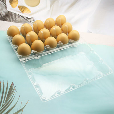 disposable plastic clear 15holes chicken egg tray