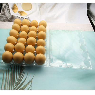 plastic clear chicken 24holes egg tray