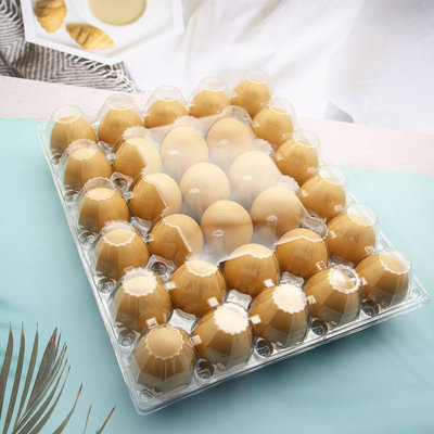 plastic clear PET 30 holes chicken egg tray packaging