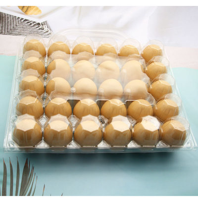 disposable plastic clear 30 holes chicken egg tray with handle