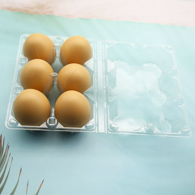 plastic clear PET 6 holes chicken egg tray