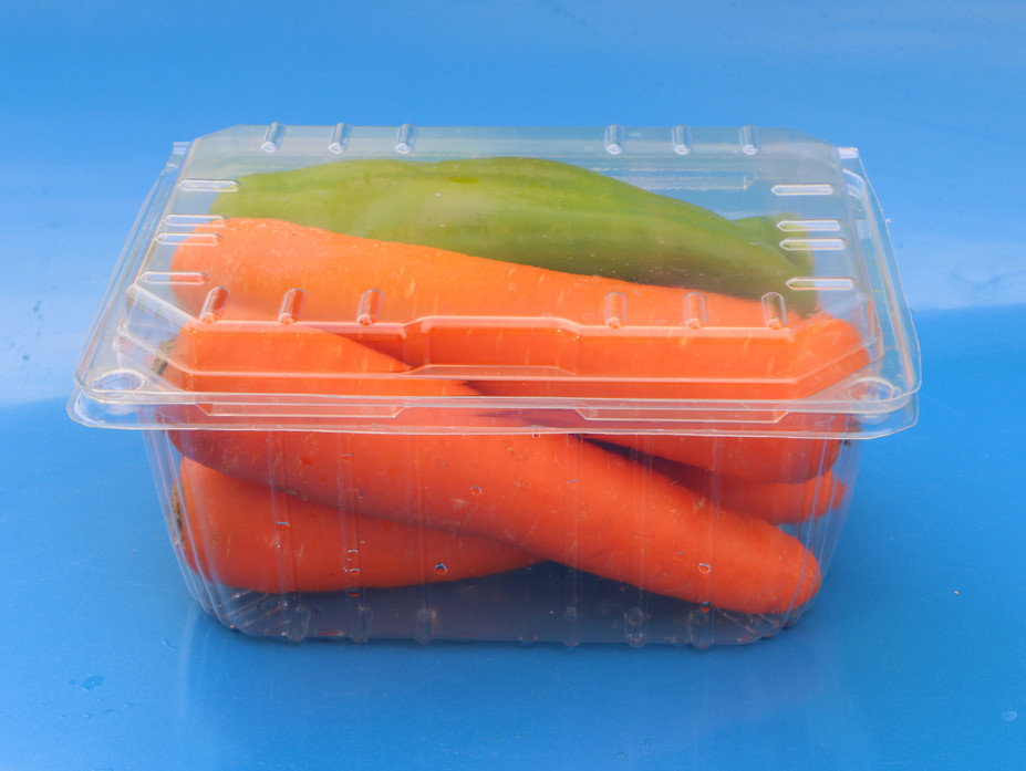 China Supply plastic fruit packaging container Food grade material PET plastic vegetable packaging box FDA EU approved