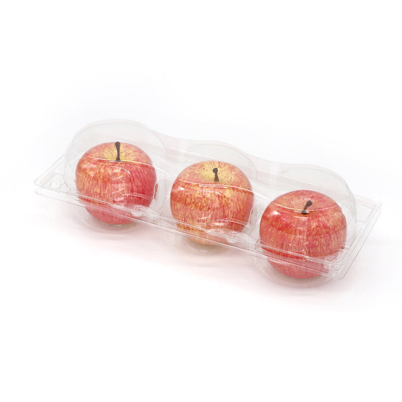 Plastic food grade material clear blister PET fruit packaging container