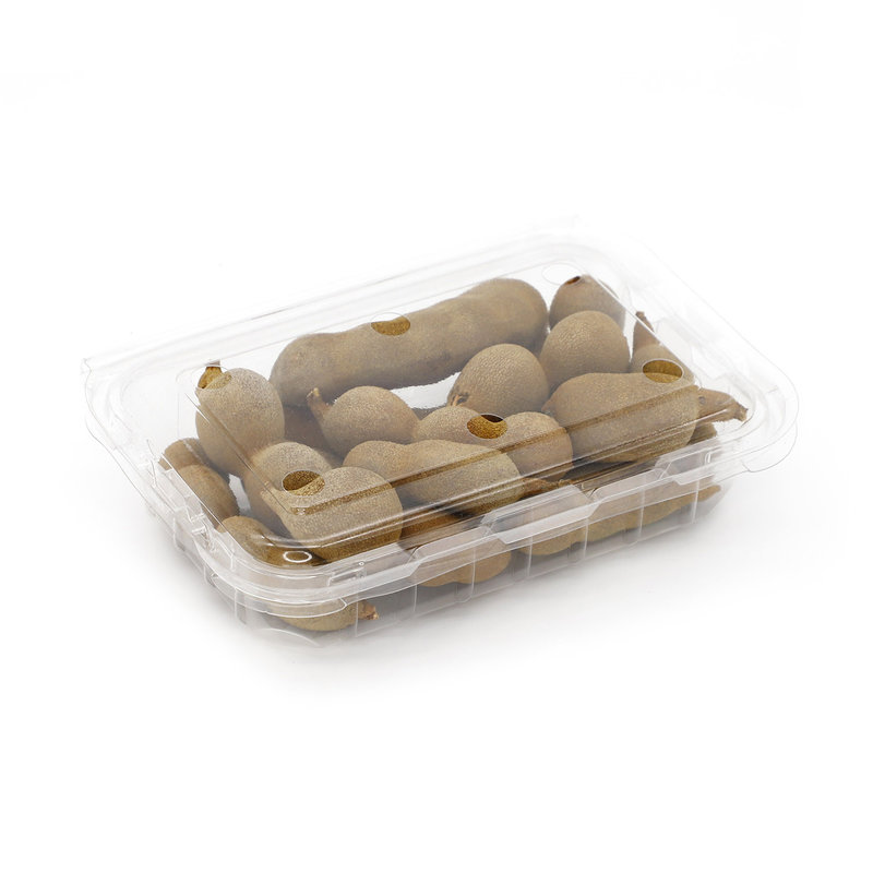 Plastic food grade material keep food fresh clear blister PET food clamshell with lid