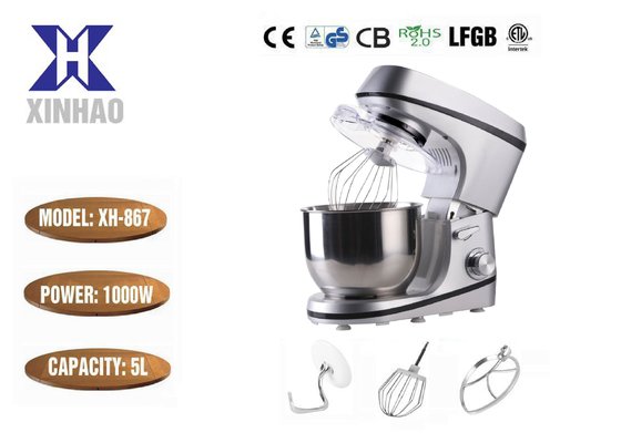 GS CE EMC Approved Kitchen Stand Mixer Stainless Steel Stand Mixer with Anti-skidding Feet