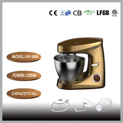 Kitchen Multifunctional Food Mixer 1200 W With VDE / BS Plug Golden Parker
