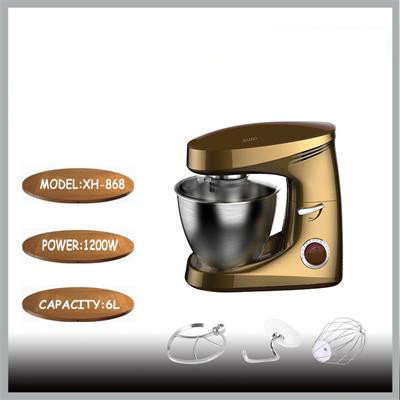 6000 Milliliters Polishing Mixing Bowl Electric Stand Mixer With Golden Parker Food Mixer