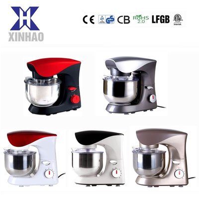 600W Plastic Spray Brown professional stand mixer With Dough Hook / Mixing Beater / Egg Whisk
