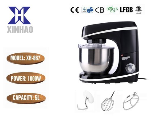 Spray Black Household Kitchen Stand Mixer With Dough Making Bowl And Egg Wisker