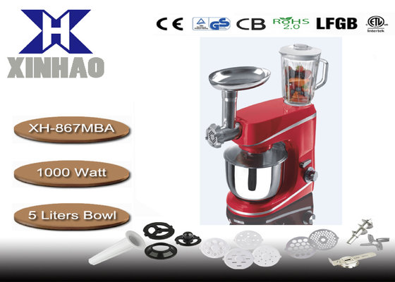 Powerful AC Motor Multifunctions Food Stand Mixer 1000W With Meat Grinder And Blender