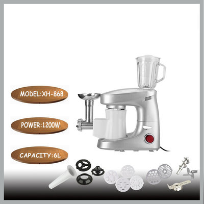 Full Spray Silvery Multifunctional Food Mixer With 1500 Milliliter Blender