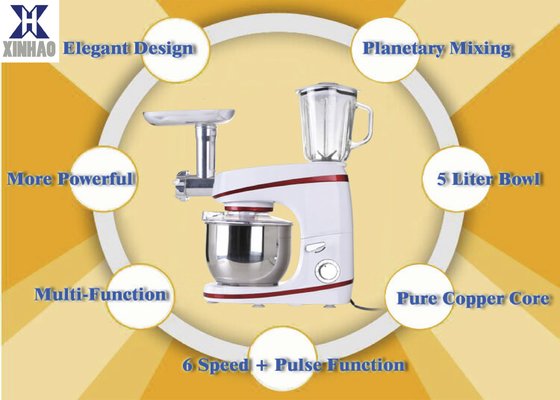 Intelligent Circuit On PCB Heavy Duty Stand Mixer 1000 WattMotor For Working Smoothly