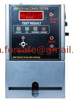 Vending Machine digital alcohol tester breathalyzer with fuel cell sensor FS319
