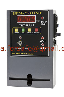 Coin operated breathalyzer