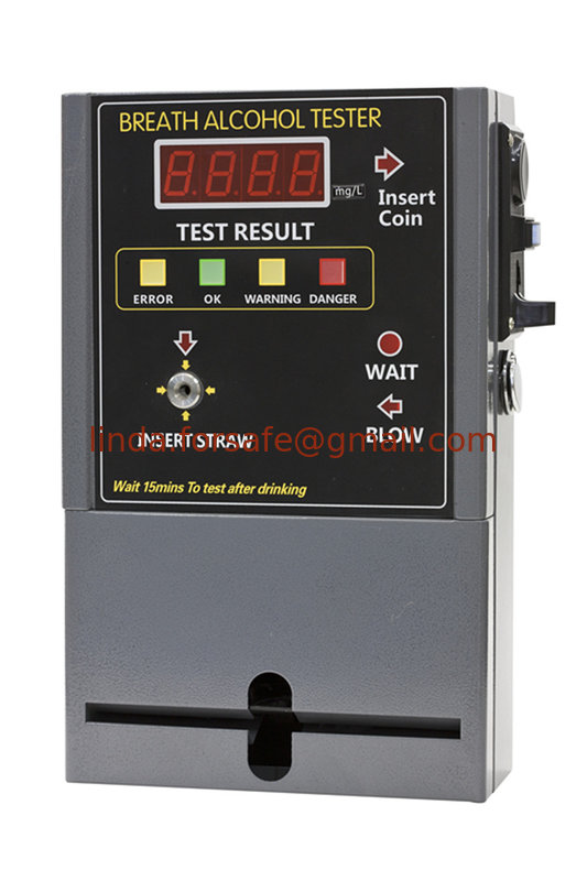 Wall mounted Breathalyzer with Fuel Cell Sensor hotel vending machine FS319