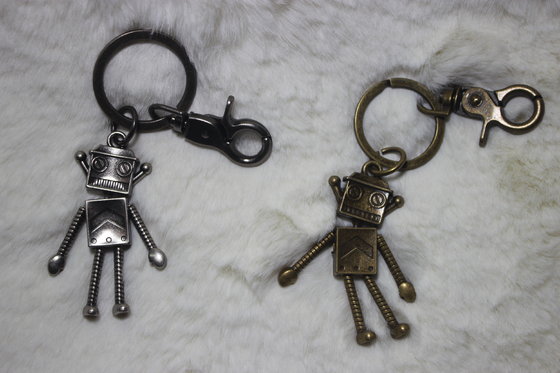 Metal Key Chain 3D Robot  Key Chain