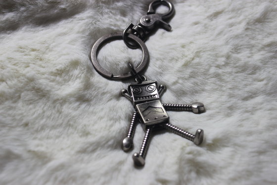 Metal Key Chain 3D Robot  Key Chain