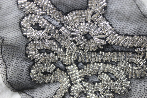 Beaded patch fashion patch for dress or shoes beading embellishment