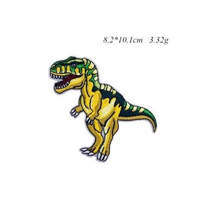 Cute dinosaur embroidery patch hot fix patch for children