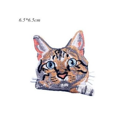 High quality cat patch embroidery patch sew on or iron on patch