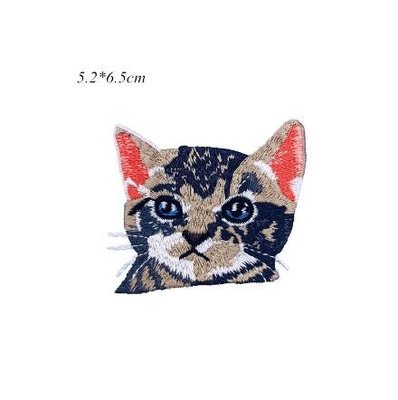 High quality cat patch embroidery patch sew on or iron on patch