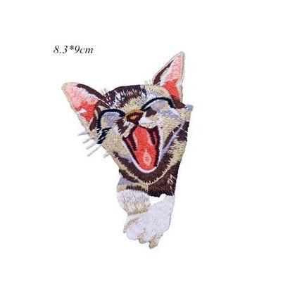 Embroidery patch cat patch iron on embroidery patch for children garments
